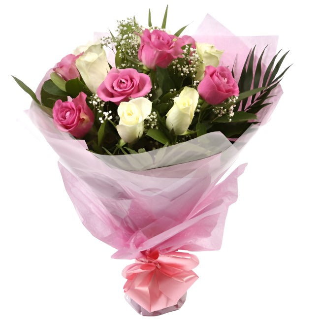 Pink & White Roses – Happy Days Factory