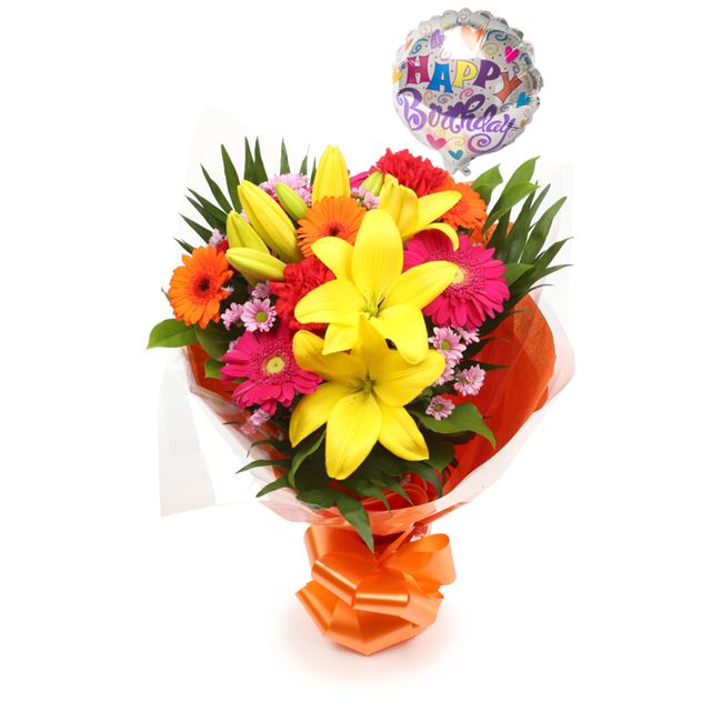 Birthday Balloon & Summer Sun Bouquet – Happy Days Factory