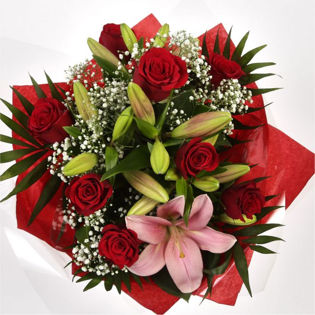 Special Rose and Lily Bouquet – Happy Days Factory